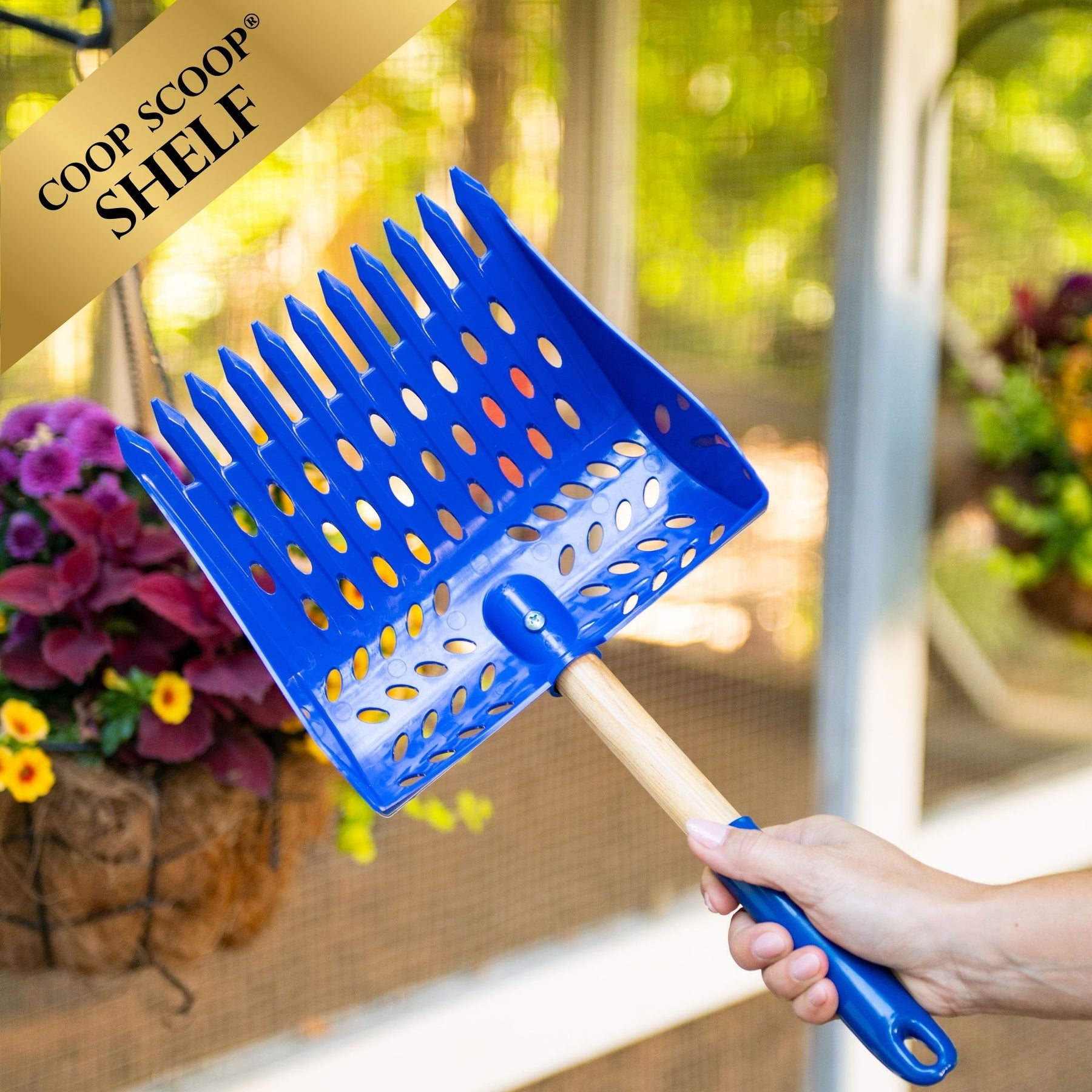 The Coop Scoop® | 2-in-1 Chicken Poop Scoop & Rake | Sand Sifting ...