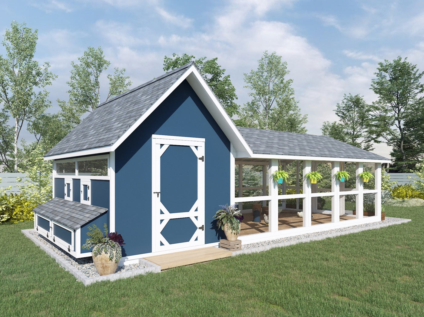 XL Bee Jeweled Coop | Chicken Coop Building Plans | 12-25 Chickens