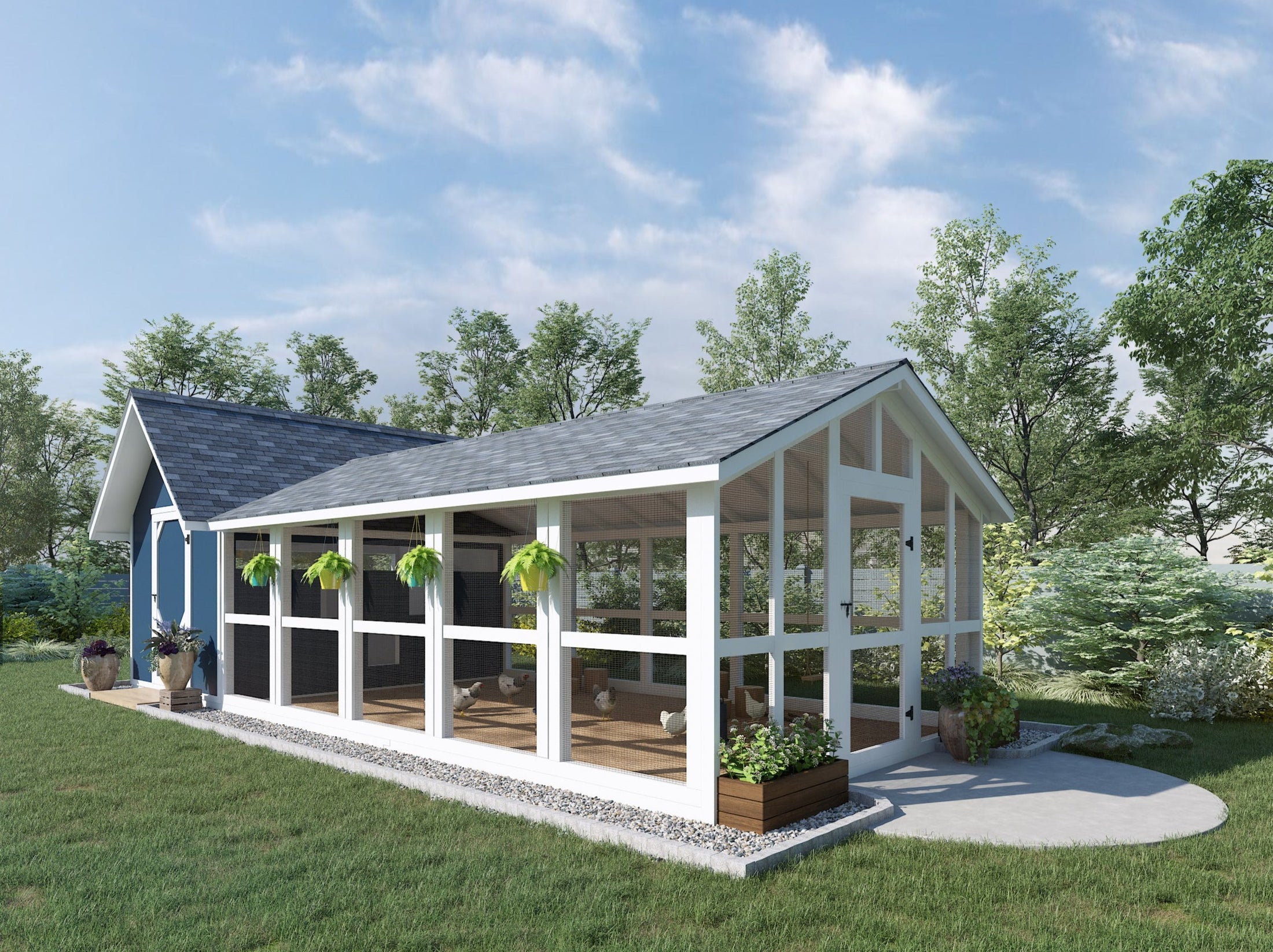 XL Bee Jeweled Coop | Chicken Coop Building Plans | 12-25 Chickens